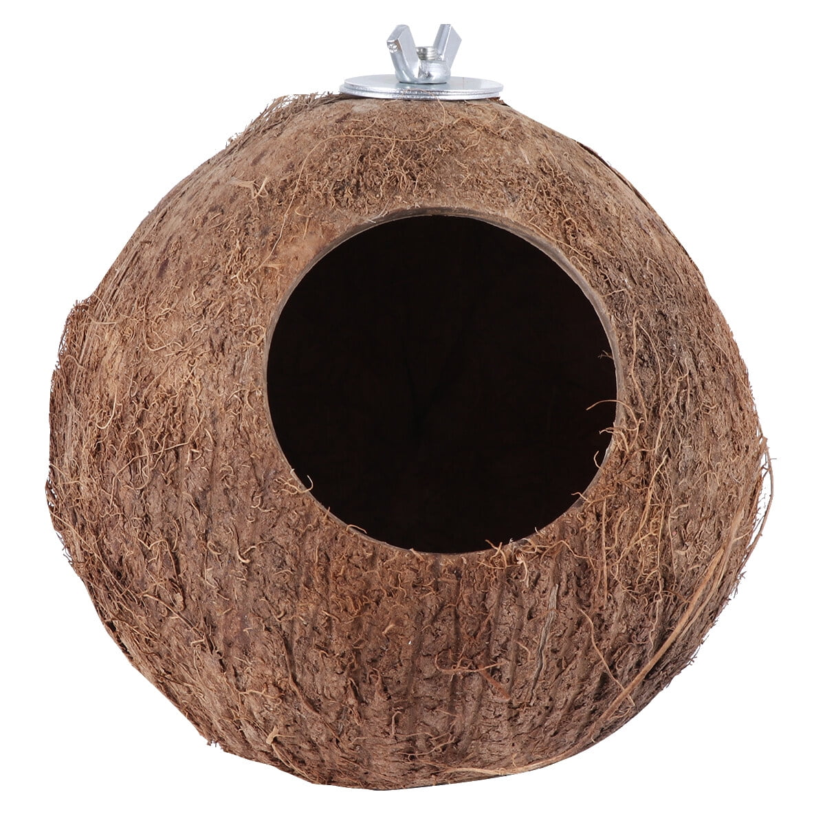 HERFIER Bird House with Ladder & Coconut Fiber Nest for Hamsters ...