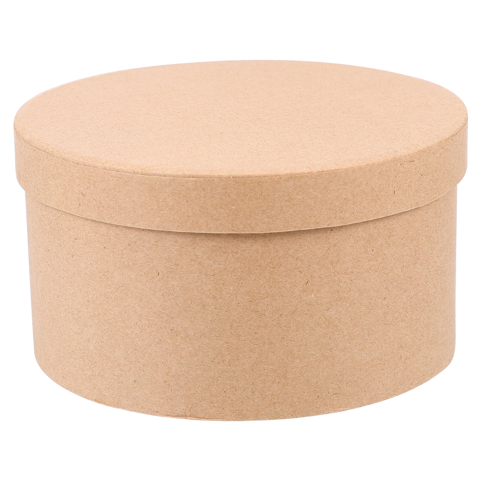 HERFIER Brown Round Gift Boxes with Lids for Presents and Parties ...