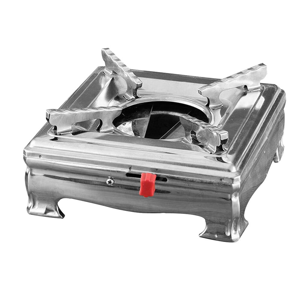 HERFIER Household Stainless Steel Stove Alcohol Stove Portable Dry Pot ...