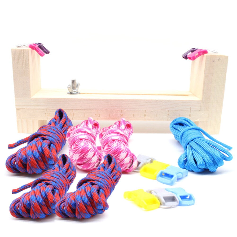 HERFIER Jig Wood Paracord Bracelet Maker Parachute Cord Wristband ...