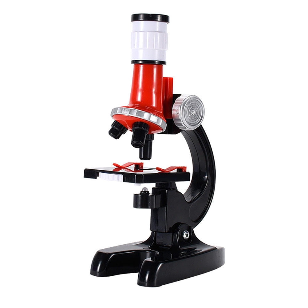 HERFIER Kids Microscope Set STEM Science Toys for Observing Samples Red ...
