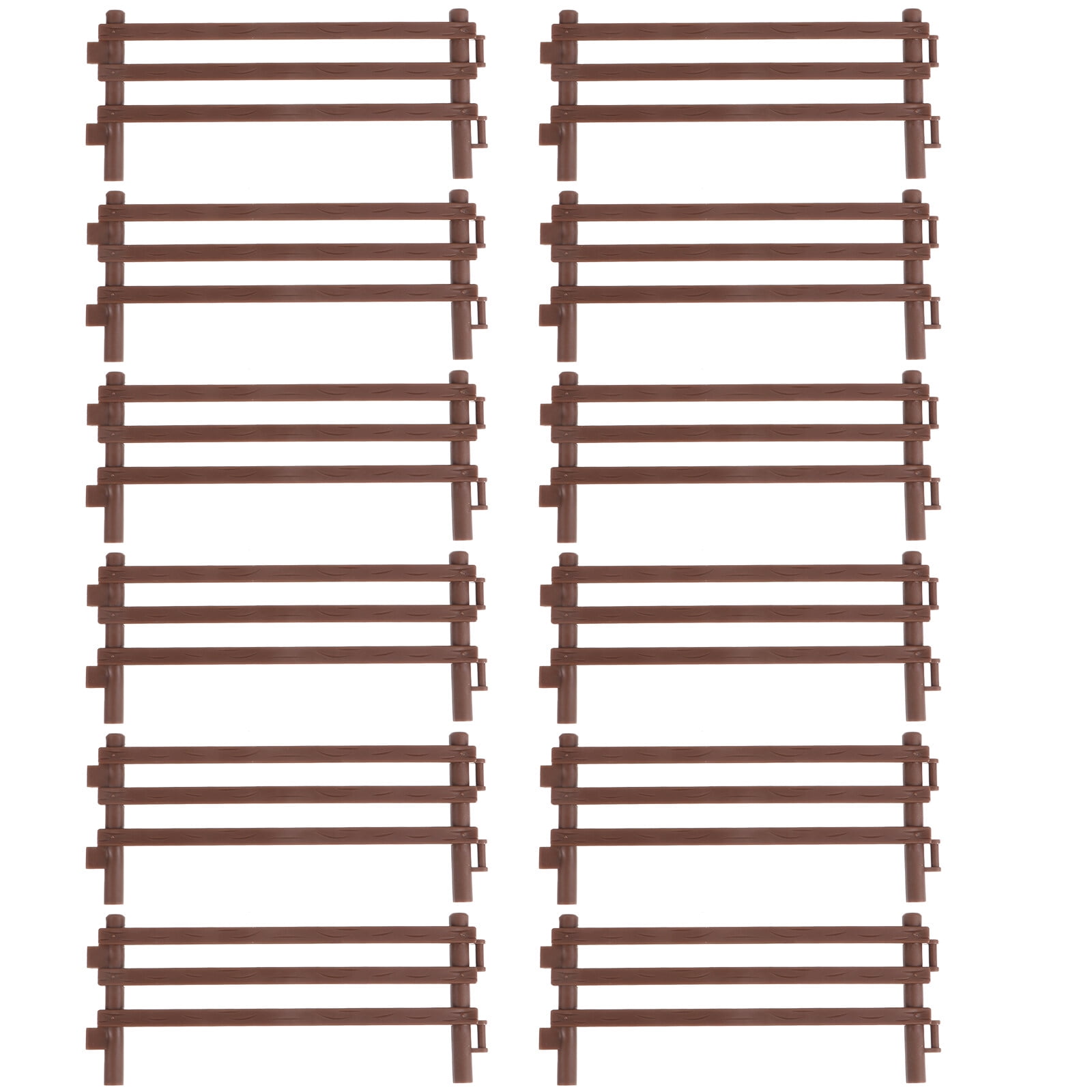 HERFIER Mini Plastic Farm Fence Toy: 12pcs Horse Corral Set - Walmart.com