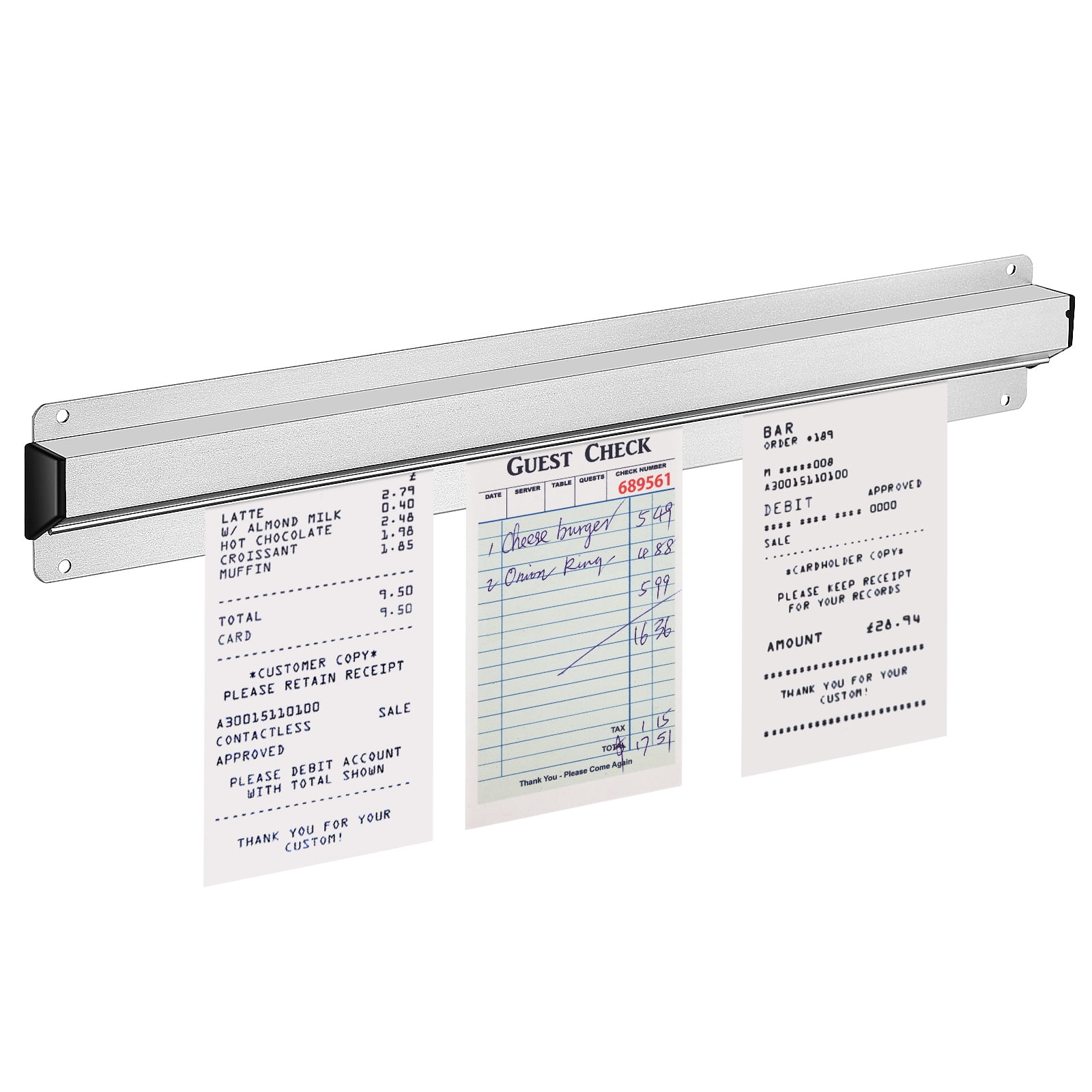 GETAJGHSD Restaurant Order Grabber Menu Clip Silver 1 Set - Walmart.com