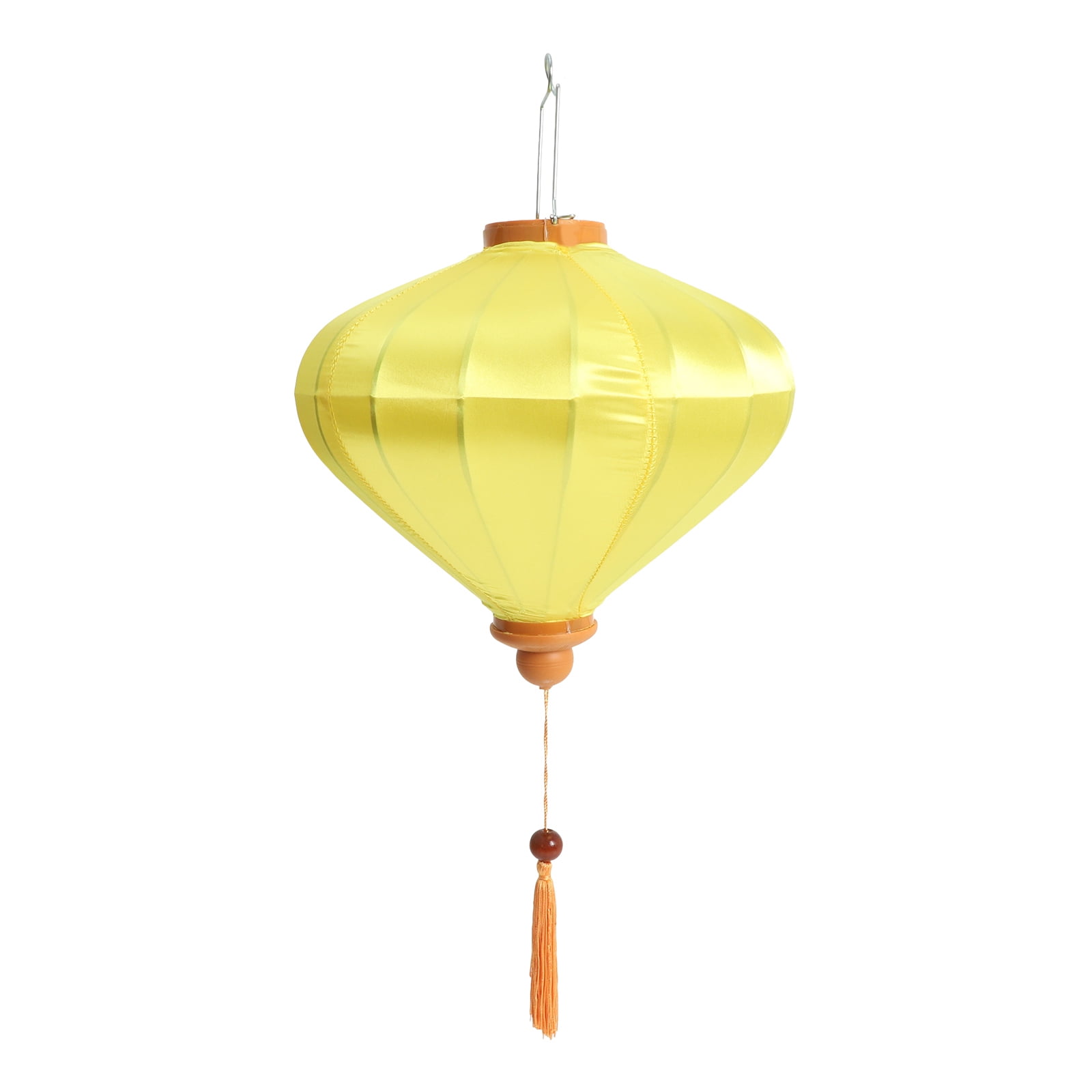 Oval Cloth Lantern for Decoration with Vibrant Yellow Color Ideal for ...