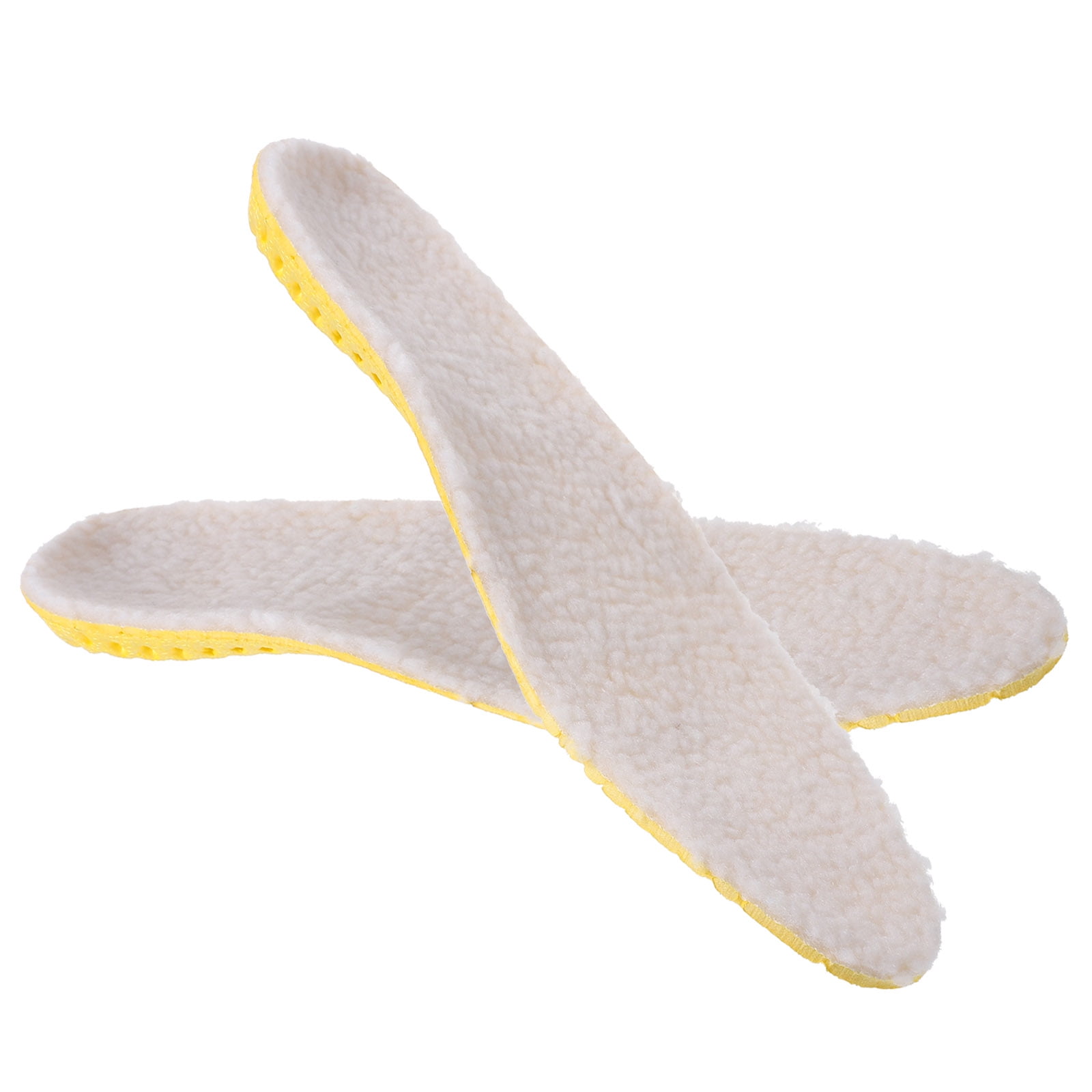 HERFIER Sheepskin Shoe Insoles Cozy Fluffy Fleece Inserts - Walmart.com