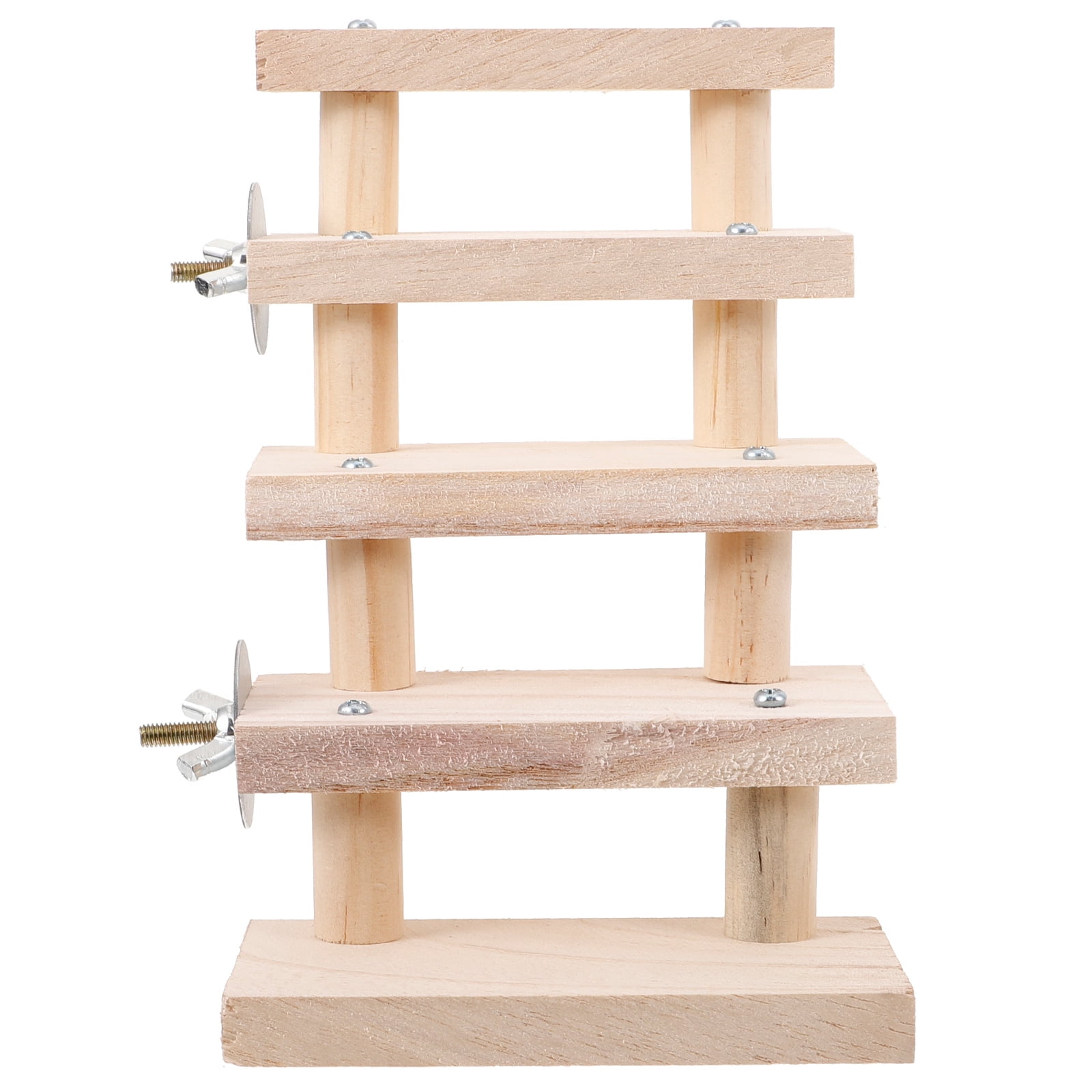 HERFIER Small Animal Wooden Ladder Platform Cage Ladder Guinea Pig ...