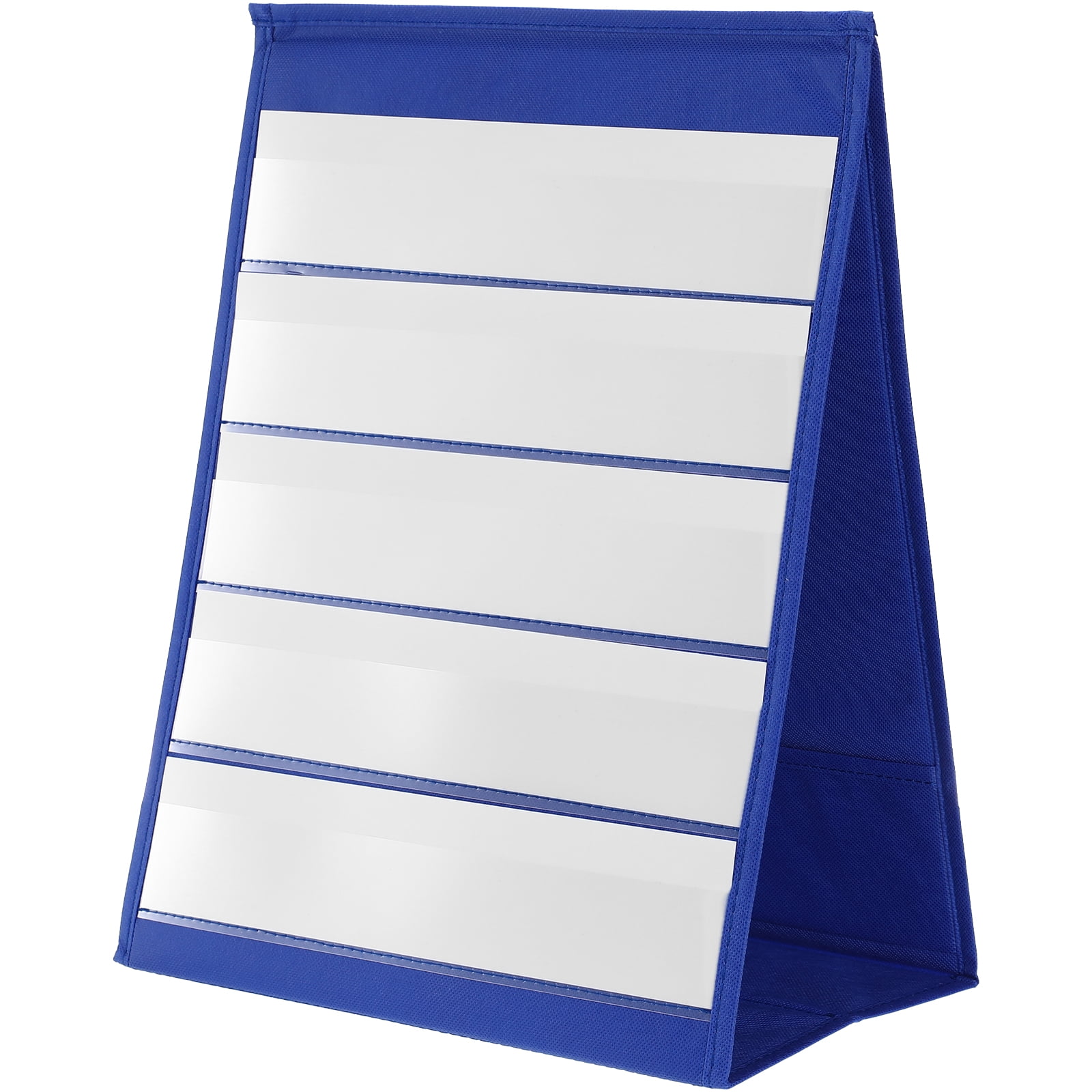 HERFIER Tabletop Pocket Chart Self-Standing Desktop Cards Strips Stable ...