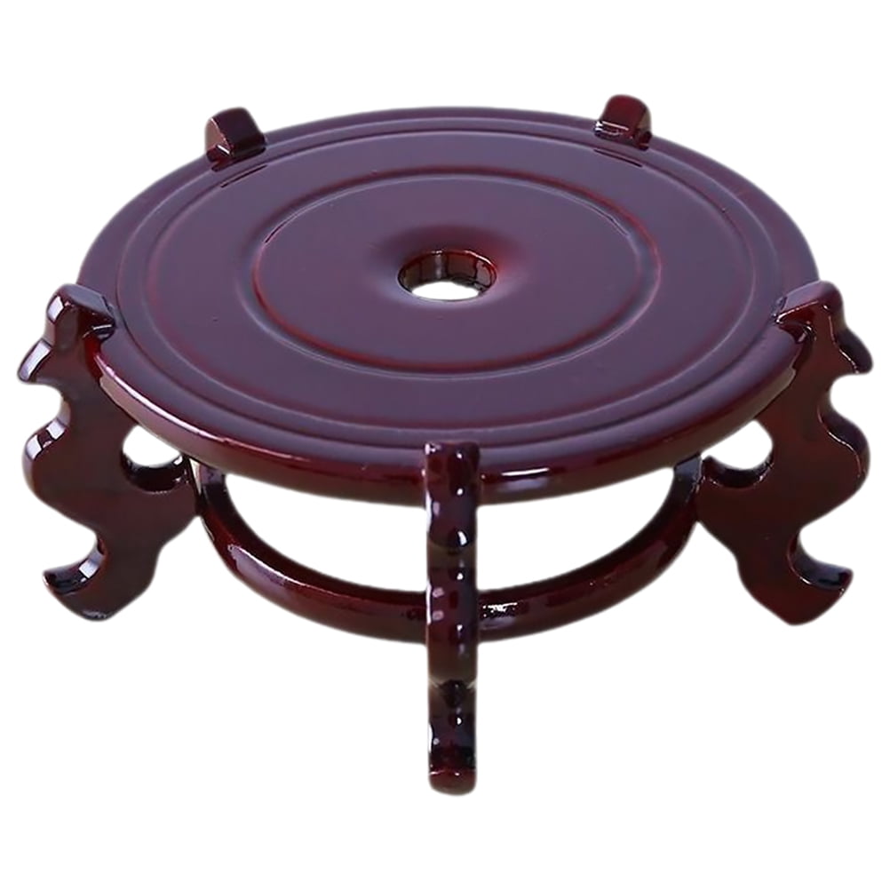 HERFIER Wood Plant Pot Stand Wood Planter Base Flower Pot Holder Stand ...