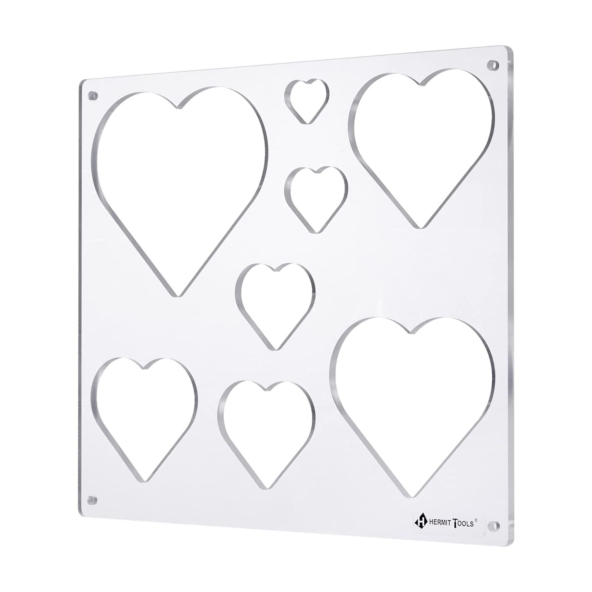 HERMIT TOOLS 12"*10" inches 8-in-1 Heart Inlay Template | Router and ...