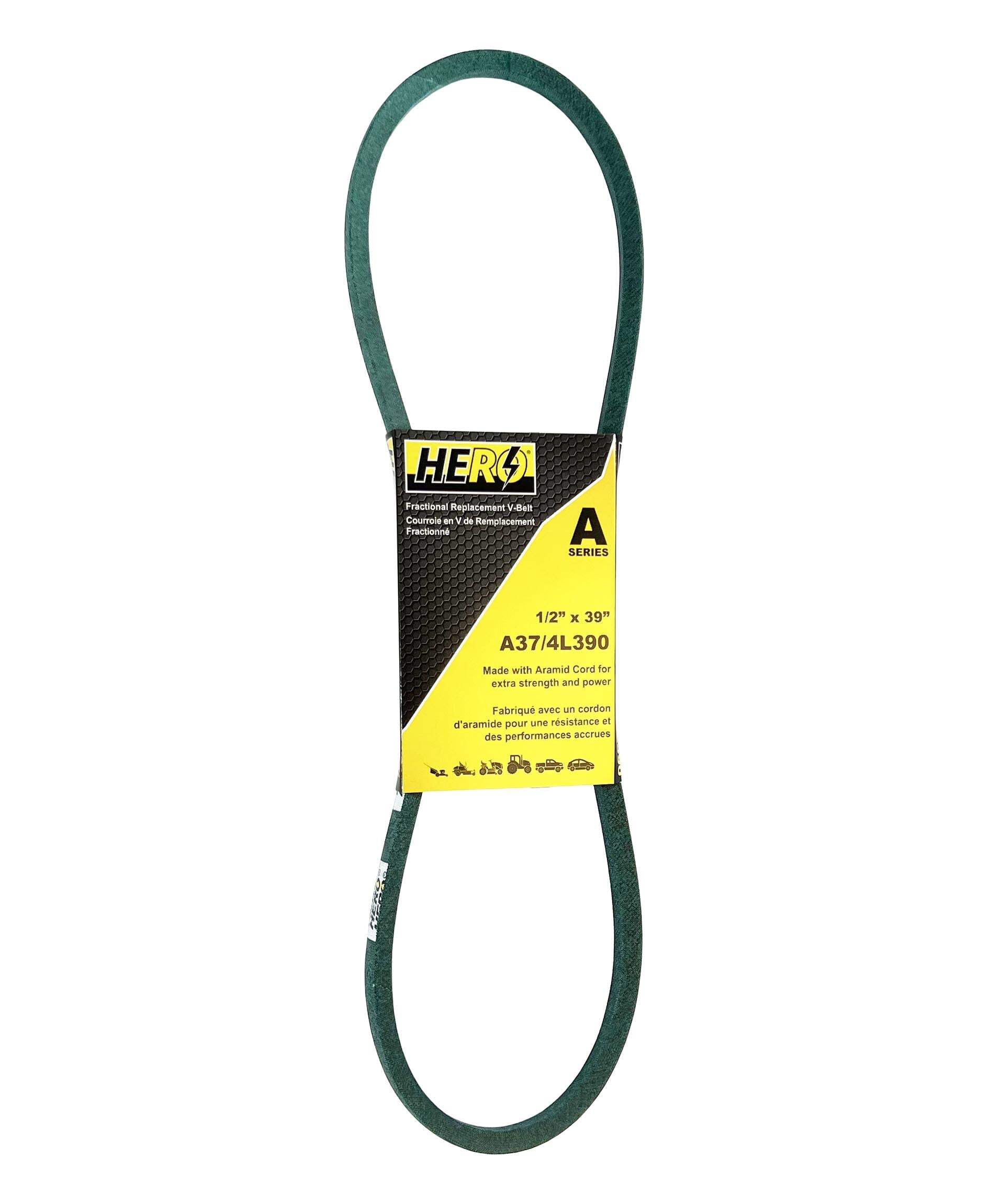 HERO® 1/2 inch x 39 inch Aramid Kevlar Lawn Mower Belt Replacement For ...
