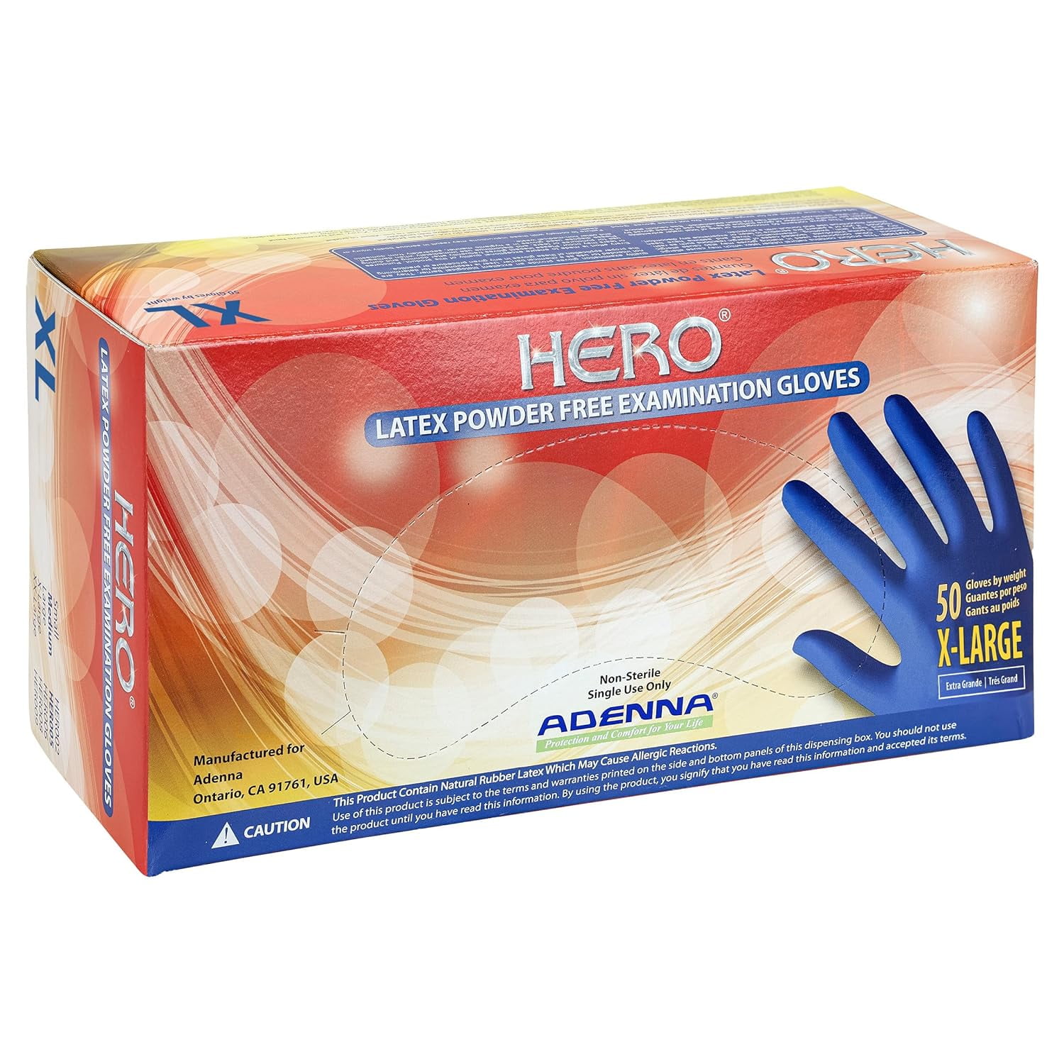 HERO Disposable Latex Gloves - 14 Mil, NFPA-Approved Heavy Duty Glove ...