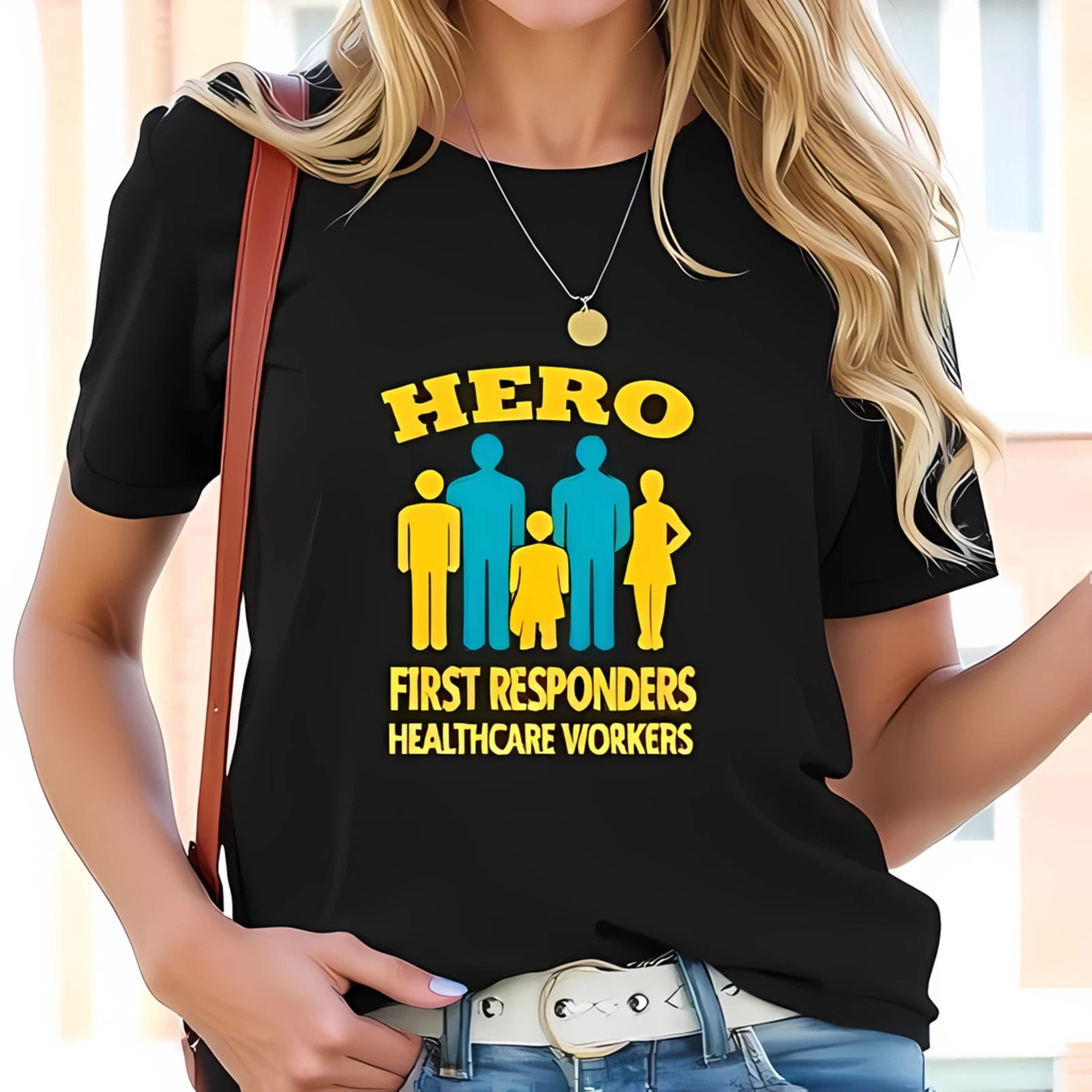 HERO First Responders Graphic Tee Strong Supportive Message Unisex T ...