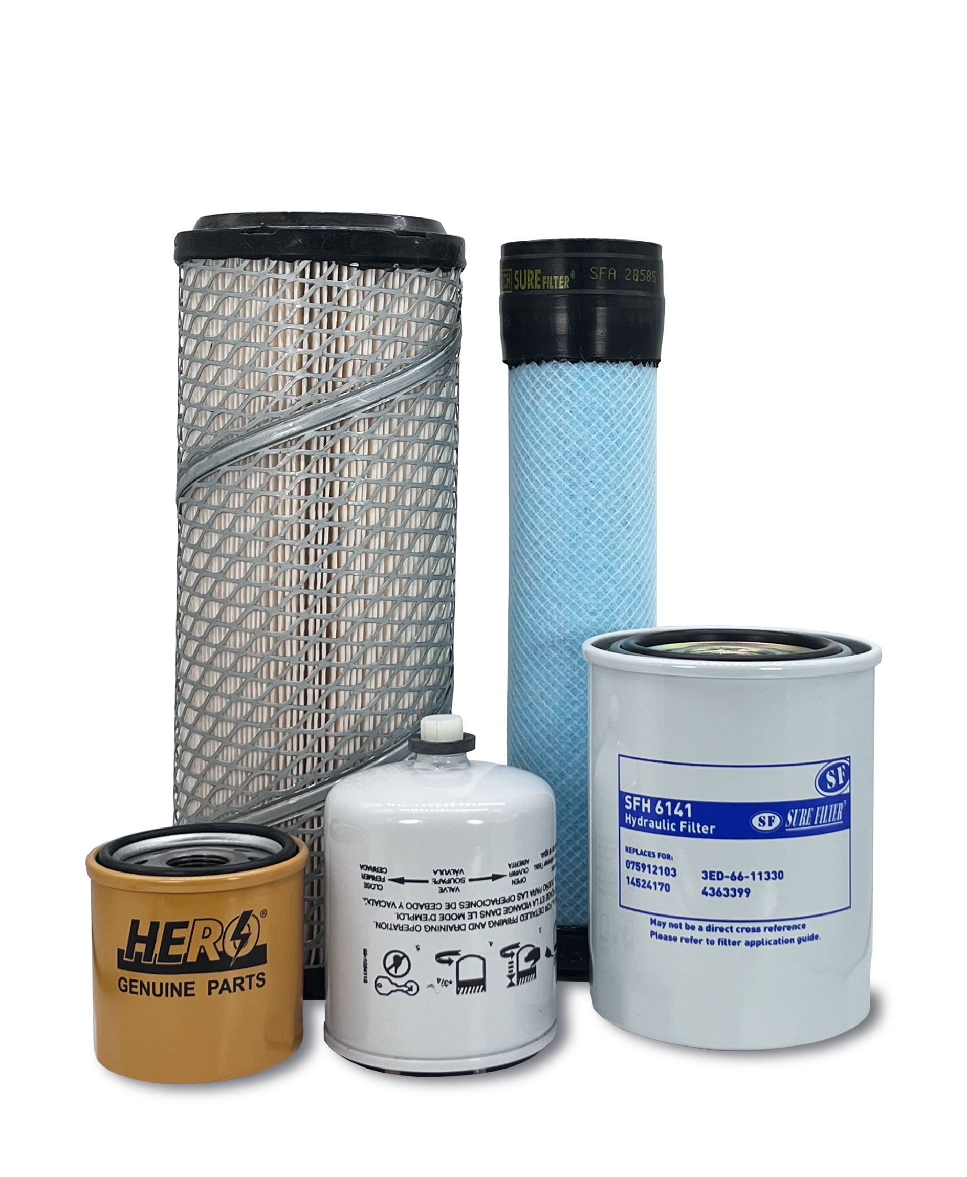 HERO® Maintenance Filter Kit For Bobcat E10Z Mini Excavator - Walmart.com