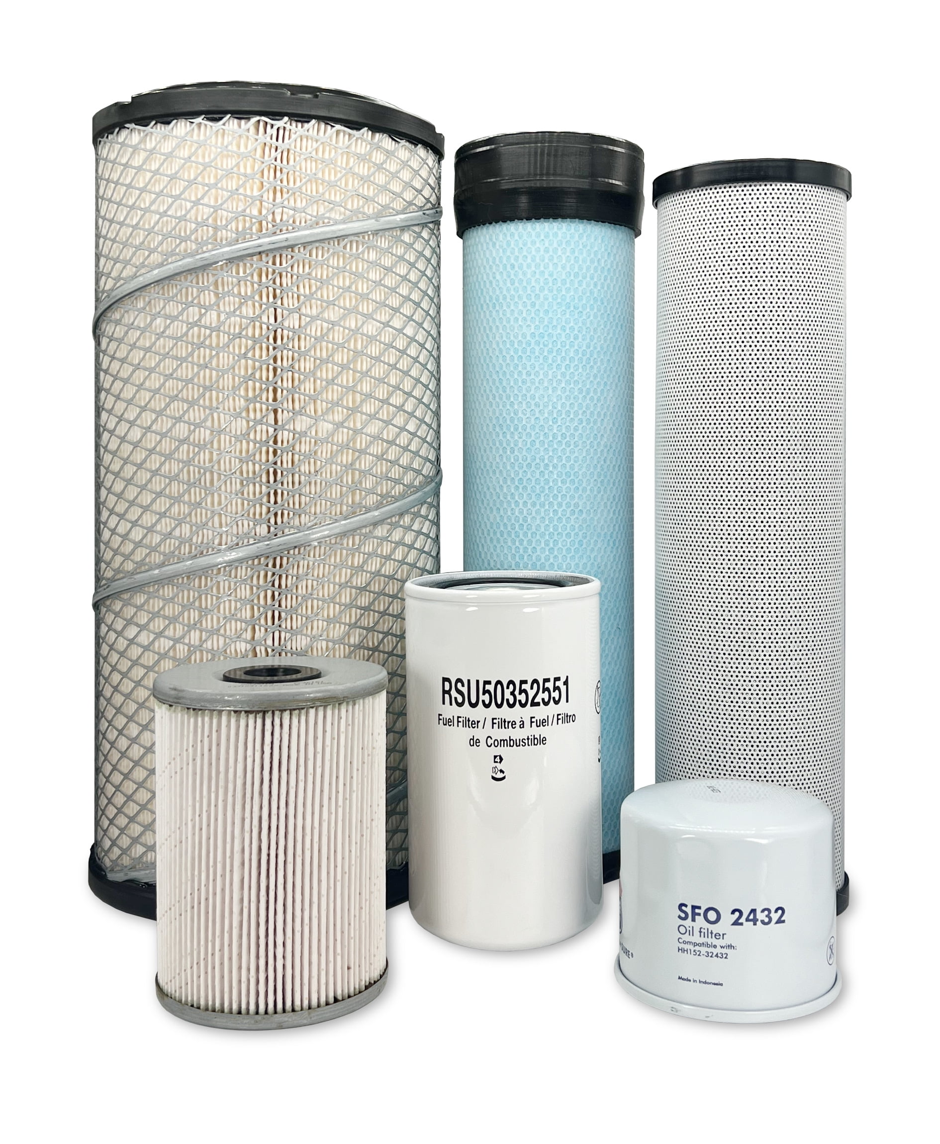 HERO Maintenance Filter Kit For John Deere 204L Compact Loader Filters ...