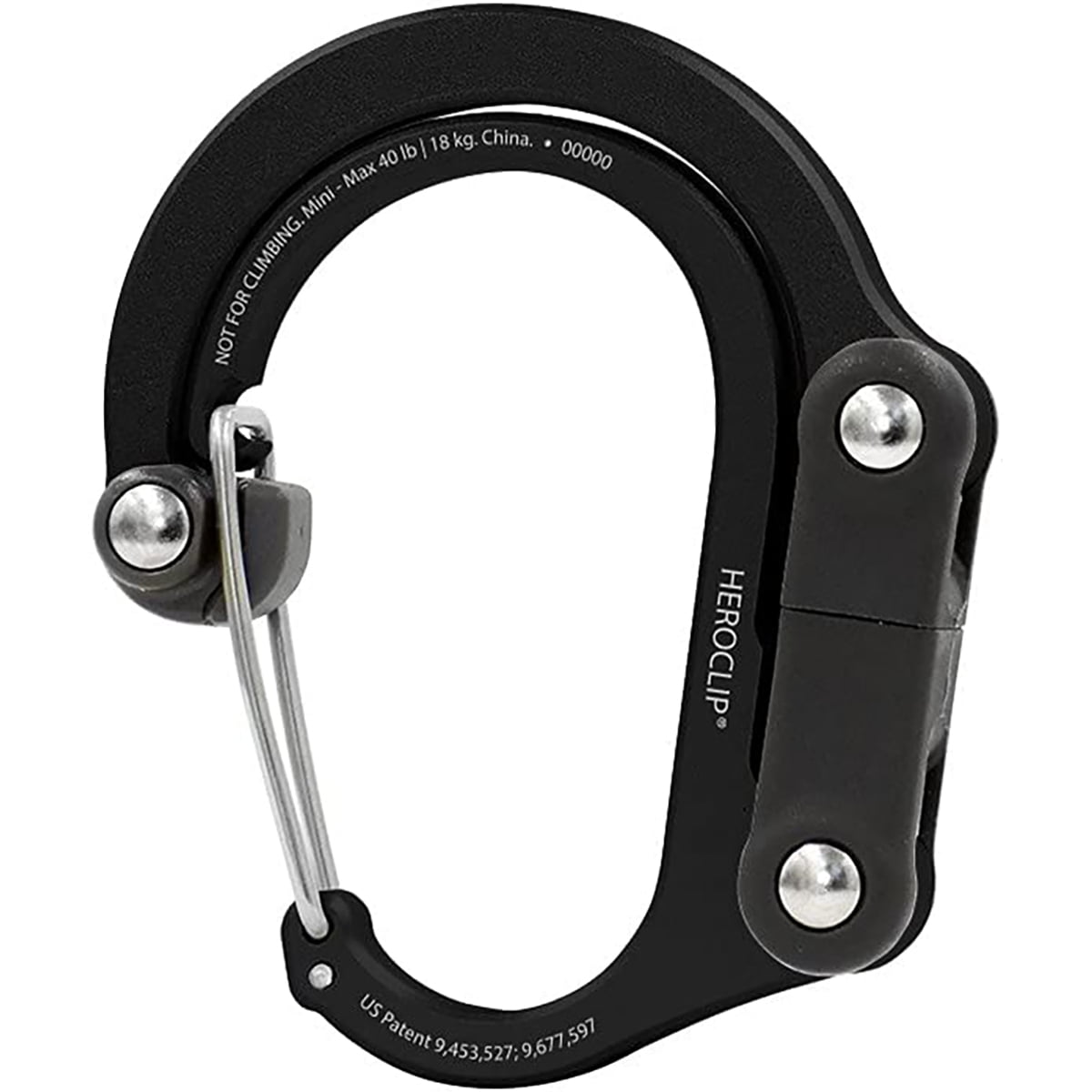 HEROCLIP Carabiner Clip and Hook (Small) for Purse, Stroller, Backpack ...