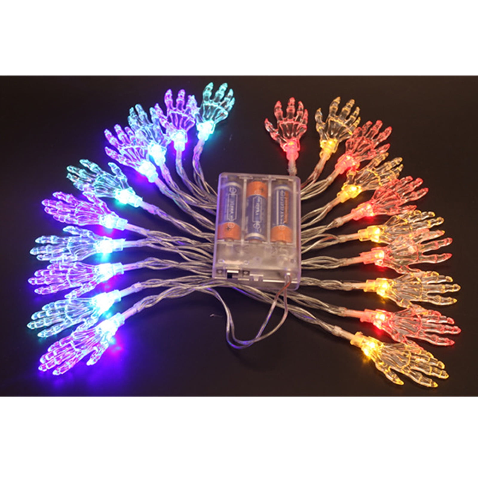 HEROOY Skull Light String Halloween Decorations LED Lanterns Ghost ...