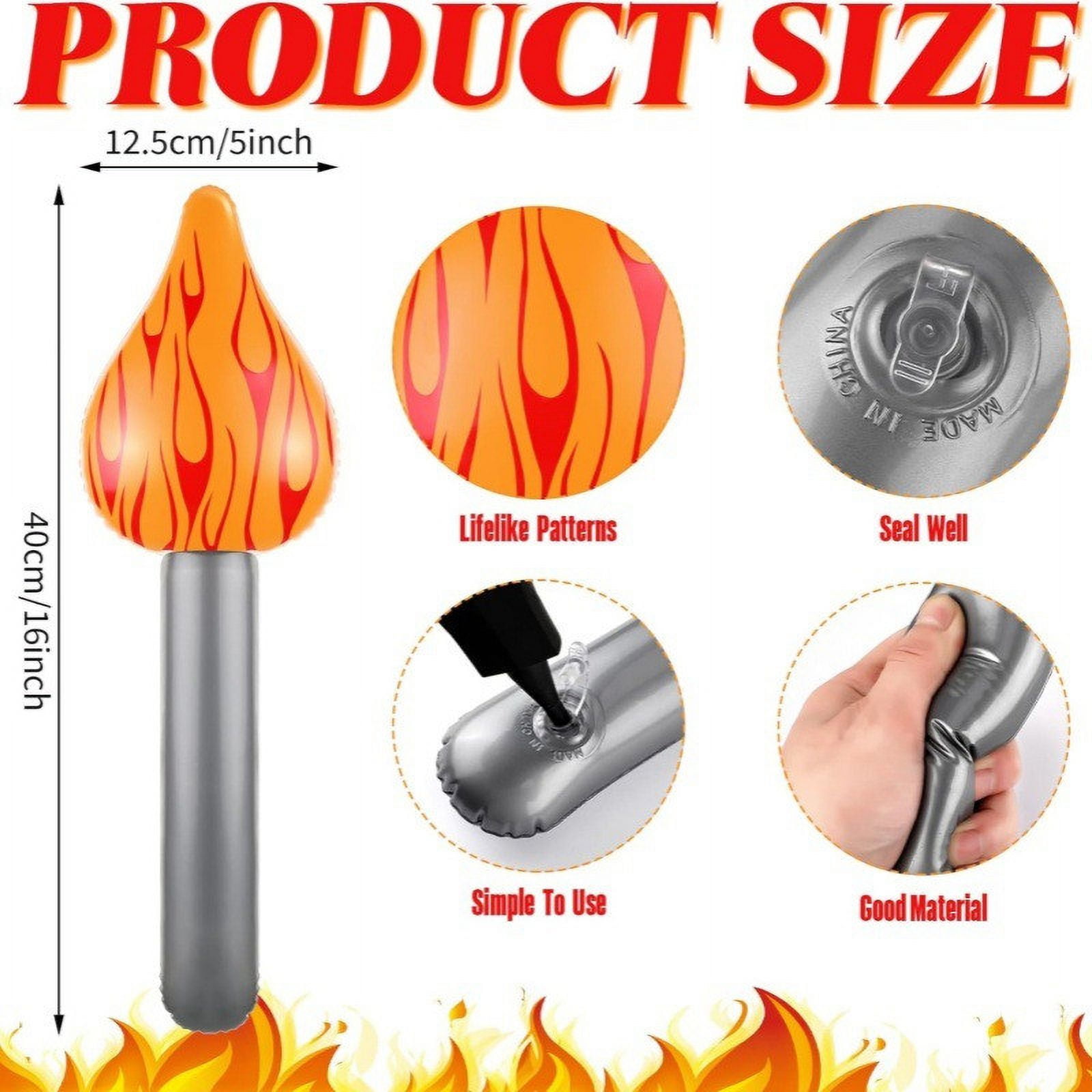 HEROOY Toys Inflatable Torch Fake Torch Simulates Inflatable Torch for ...