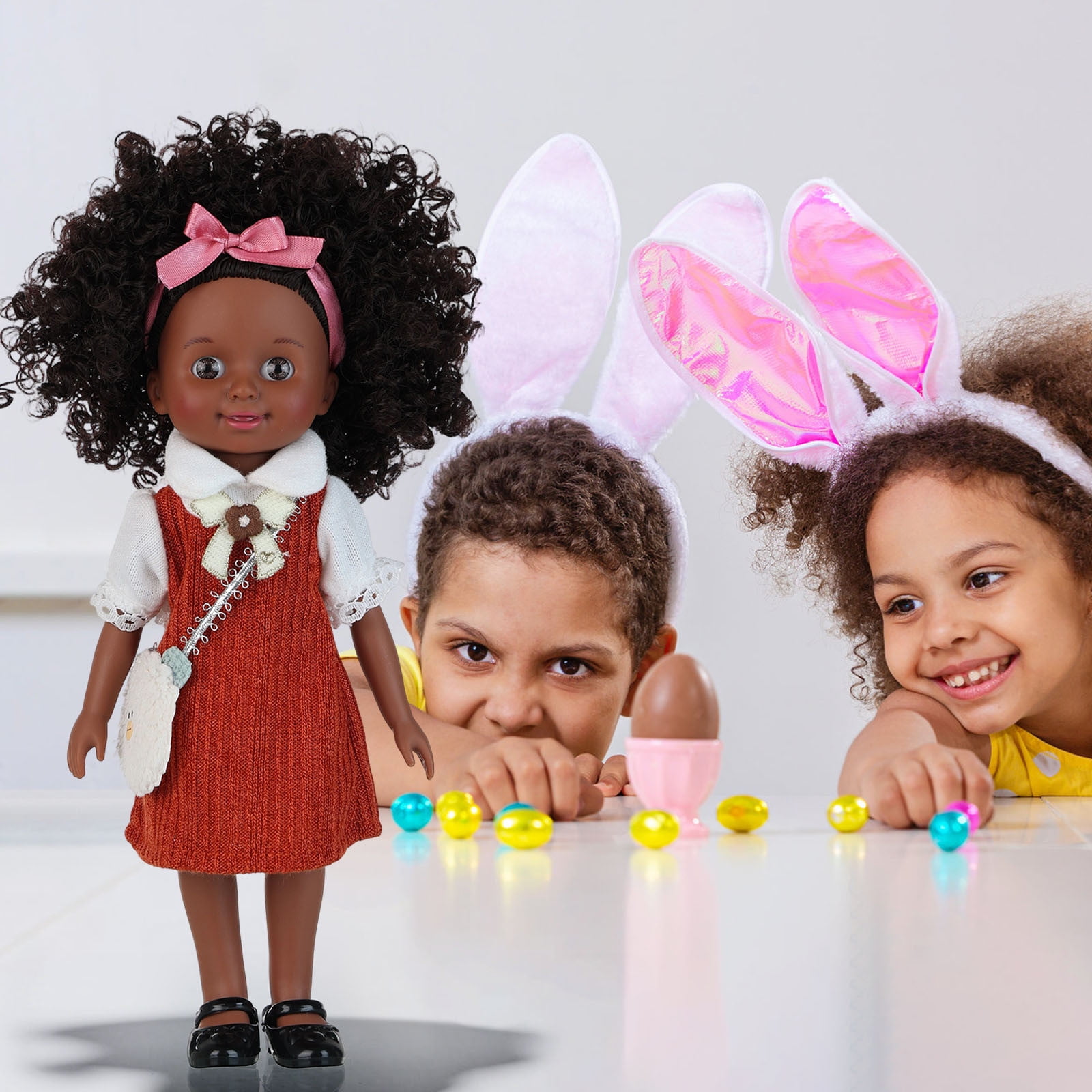 HEROOY Upgraded 12″ African American Doll - Inclusive Holiday Birthday ...