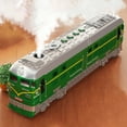 HEROOY Upgraded Nostalgic Steam Train Model - High-Speed Green Leather ...