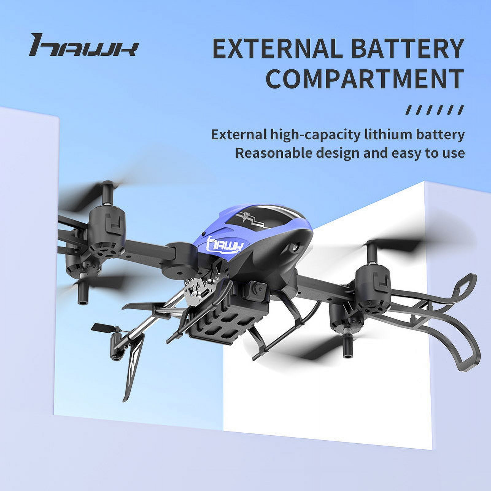 HEROOY Upgraded Portable Folding Quadcopter Drone - High-Performance ...