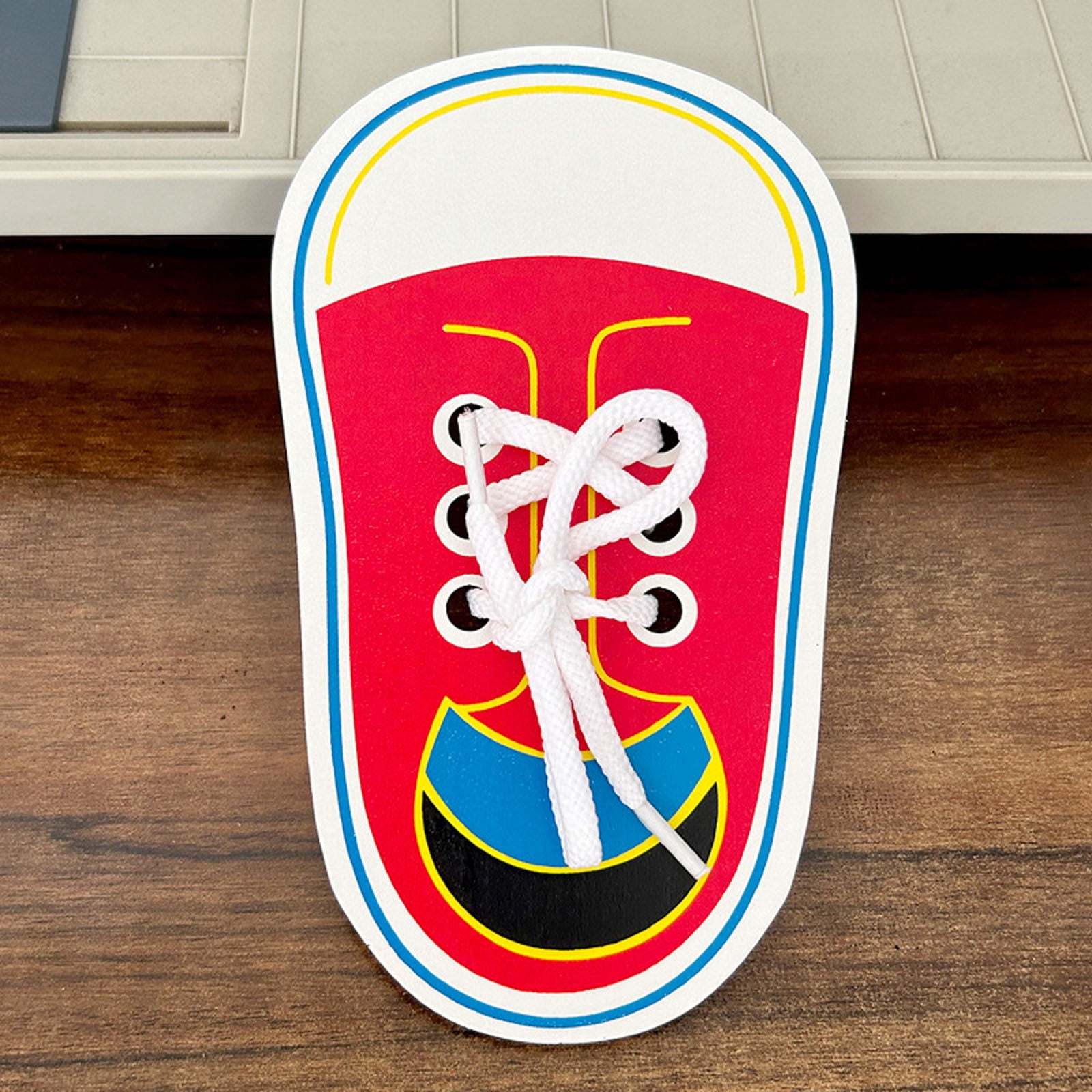 HEROOY Upgraded Wooden Shoelace Tying Trainer - Baby Practice Lacing Early Education Fine Motor ...