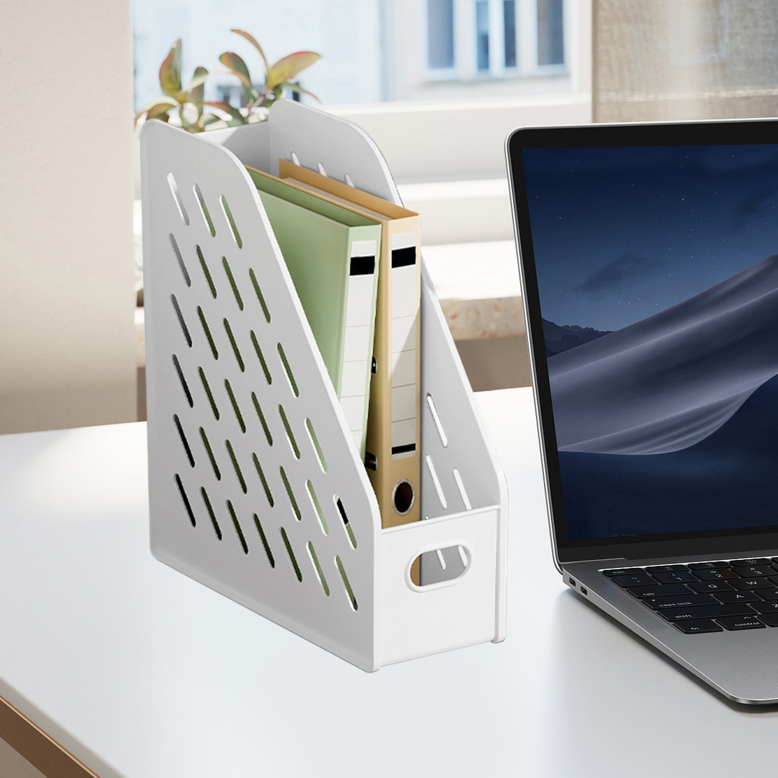 HEROOY Upgraded Creatives Bookshelf Desktop Uprights Book Desk Storage ...