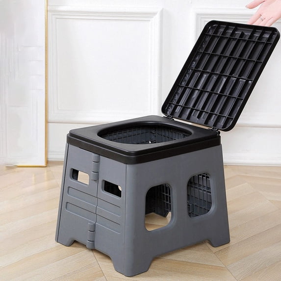 HEROOY Upgraded Portable Folding Camping Toilet - Compact Travel Toilet ...