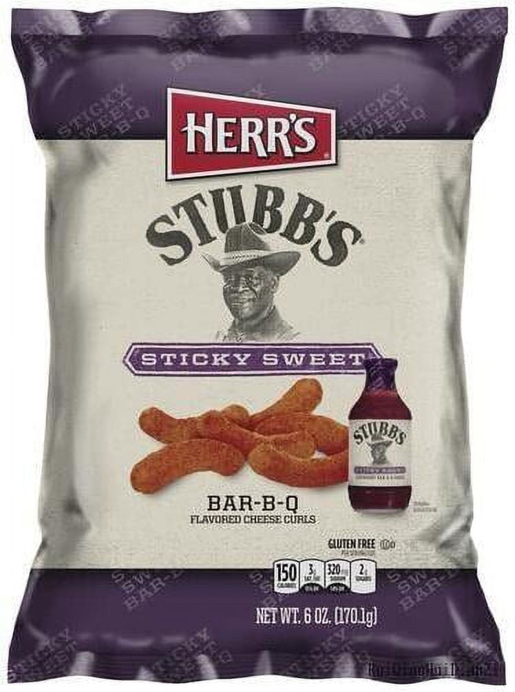 HERR's Sticky Sweet BBQ Flavored Cheese Curls 6 Oz, Value Pack Of 2 ...