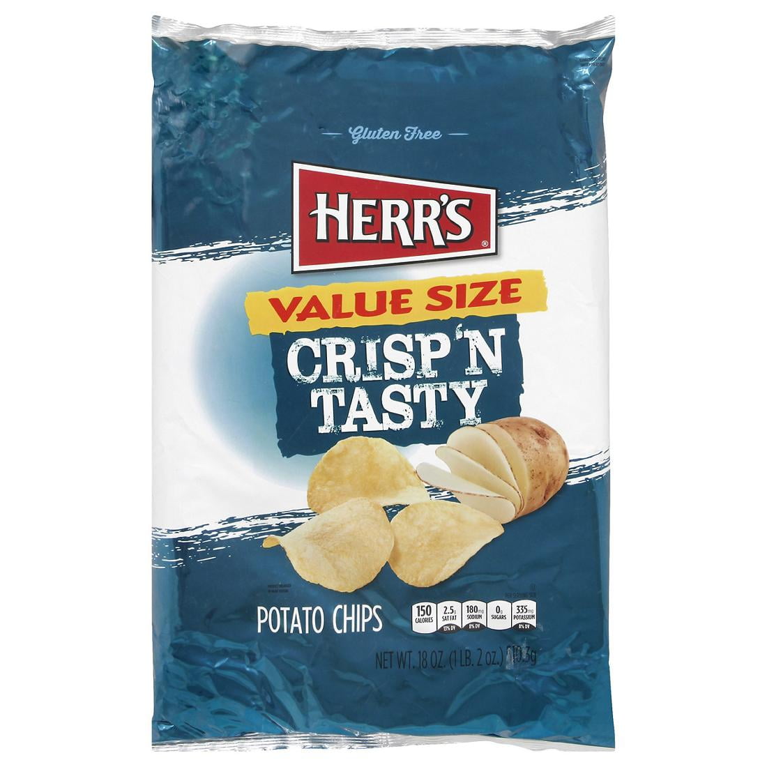 HERRS Potato Chips 18 oz. - Walmart.com
