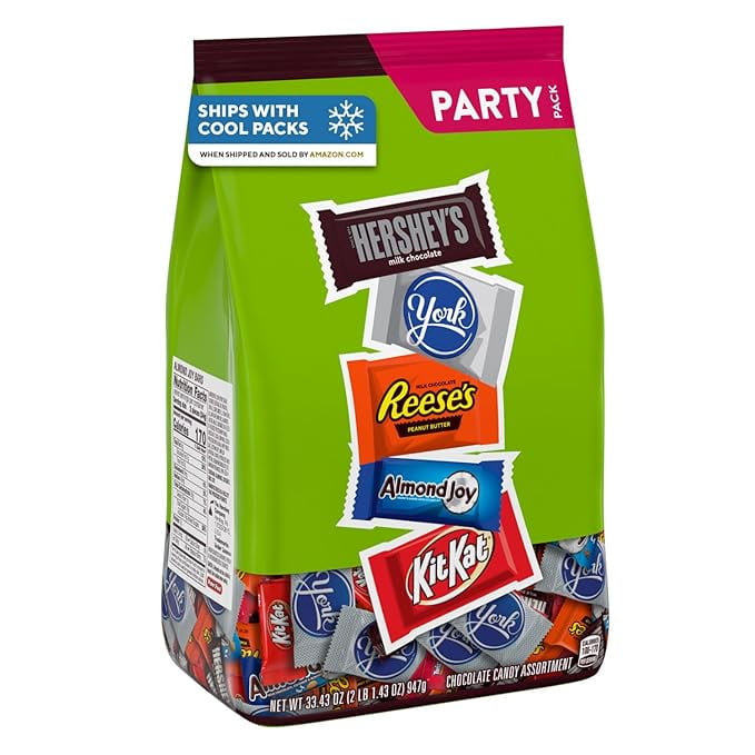HERSHEY'S Assorted Chocolate Flavored Candy Party Pack, 30.22 oz ...