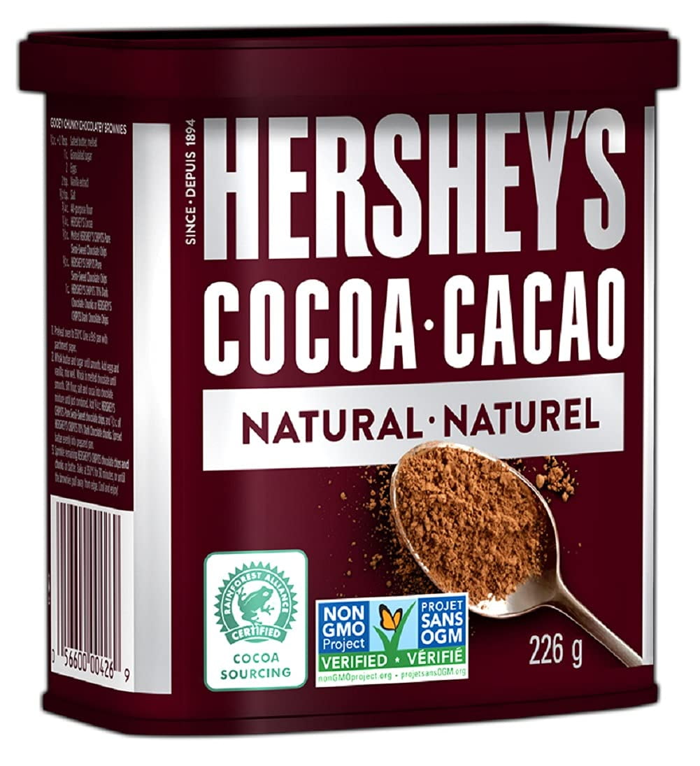 Hershey's Baking Chocolate, Unsweetened Cocoa, 100% Cacao, 8oz ...