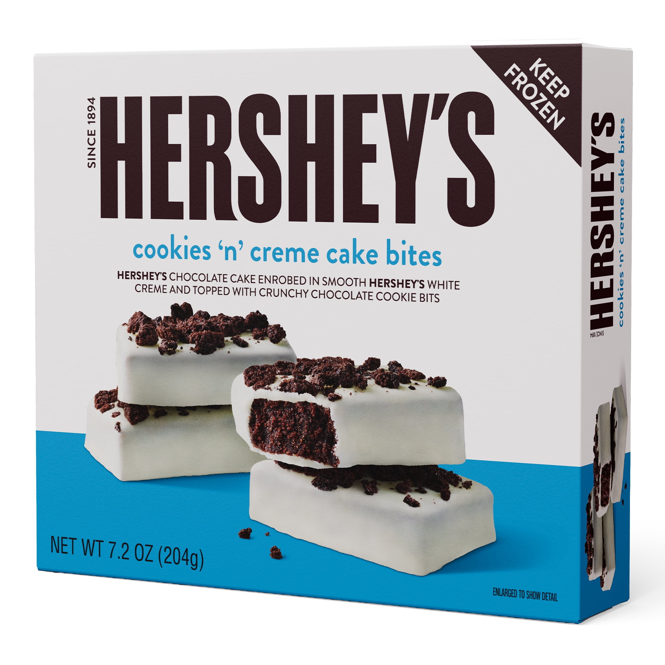 HERSHEY’S COOKIES 'N' CREME Enrobed Cake Bite, 7.2 oz. (Frozen) - Walmart.com
