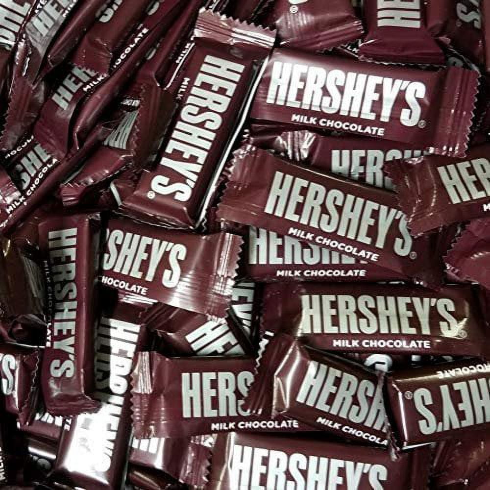 HERSHEY'S Snack-Size Milk Chocolate Bars, 5 Pound Bulk Pack for Parties ...