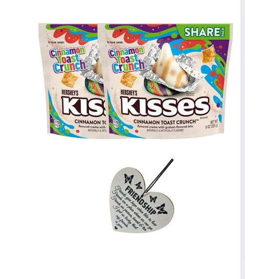HERSHEY'S Cinnamon Toast Crunch Kisses - 9oz/16ct 2 Bags with Wooden ...