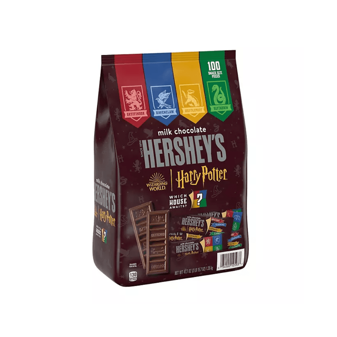 HERSHEY'S Harry Potter Milk Chocolate Candy, Snack Size, 100 pcs ...