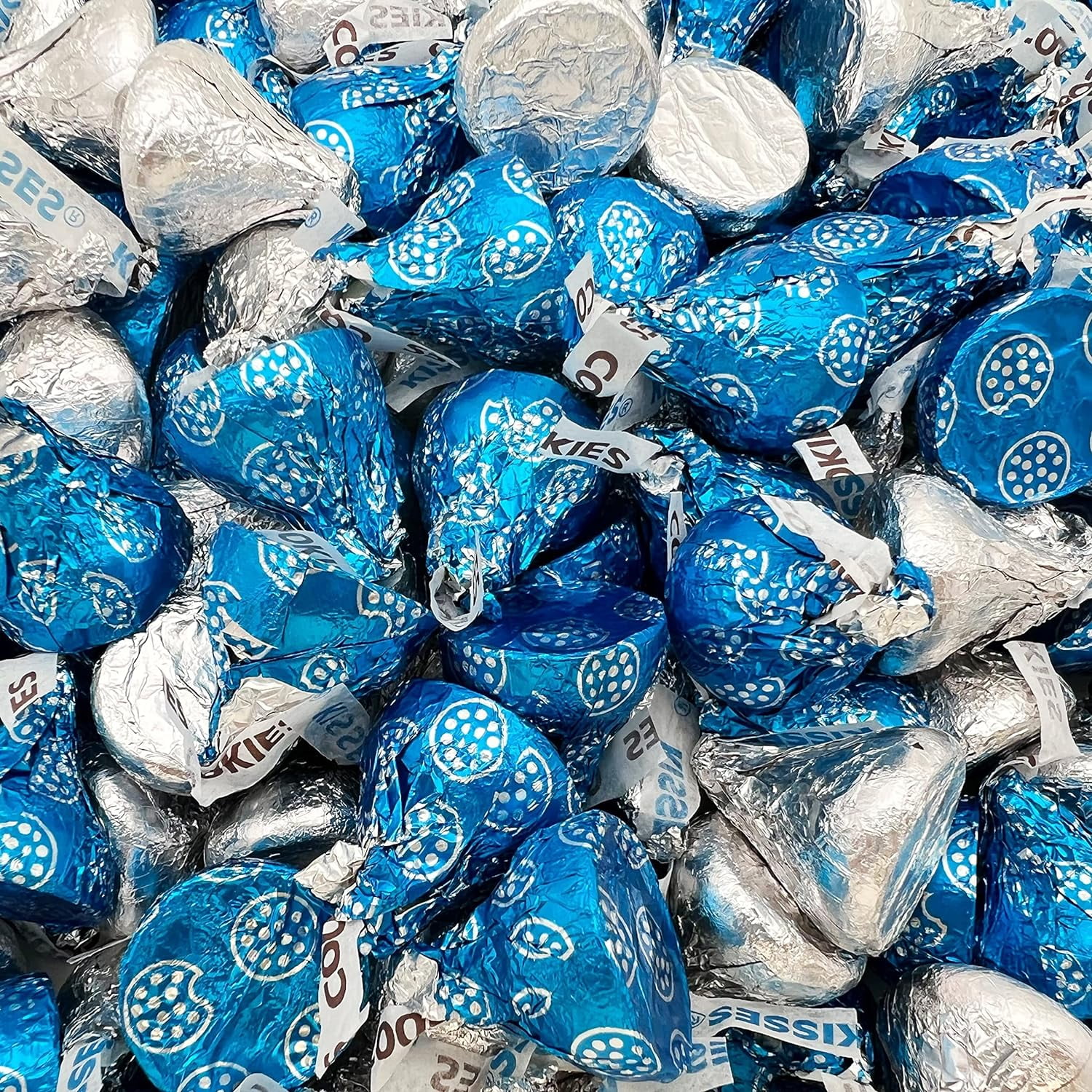 Blue Foil Hershey Kisses