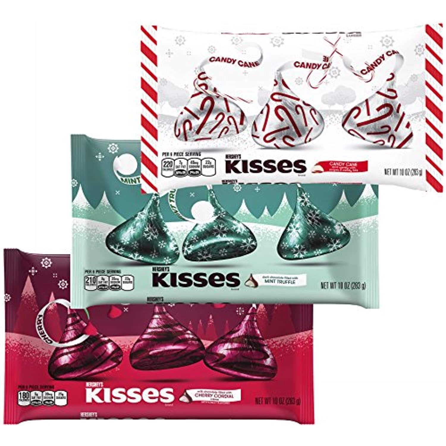 HERSHEY'S KISSES Chocolates Limited Edition Seasonal Bundle - Cherry ...