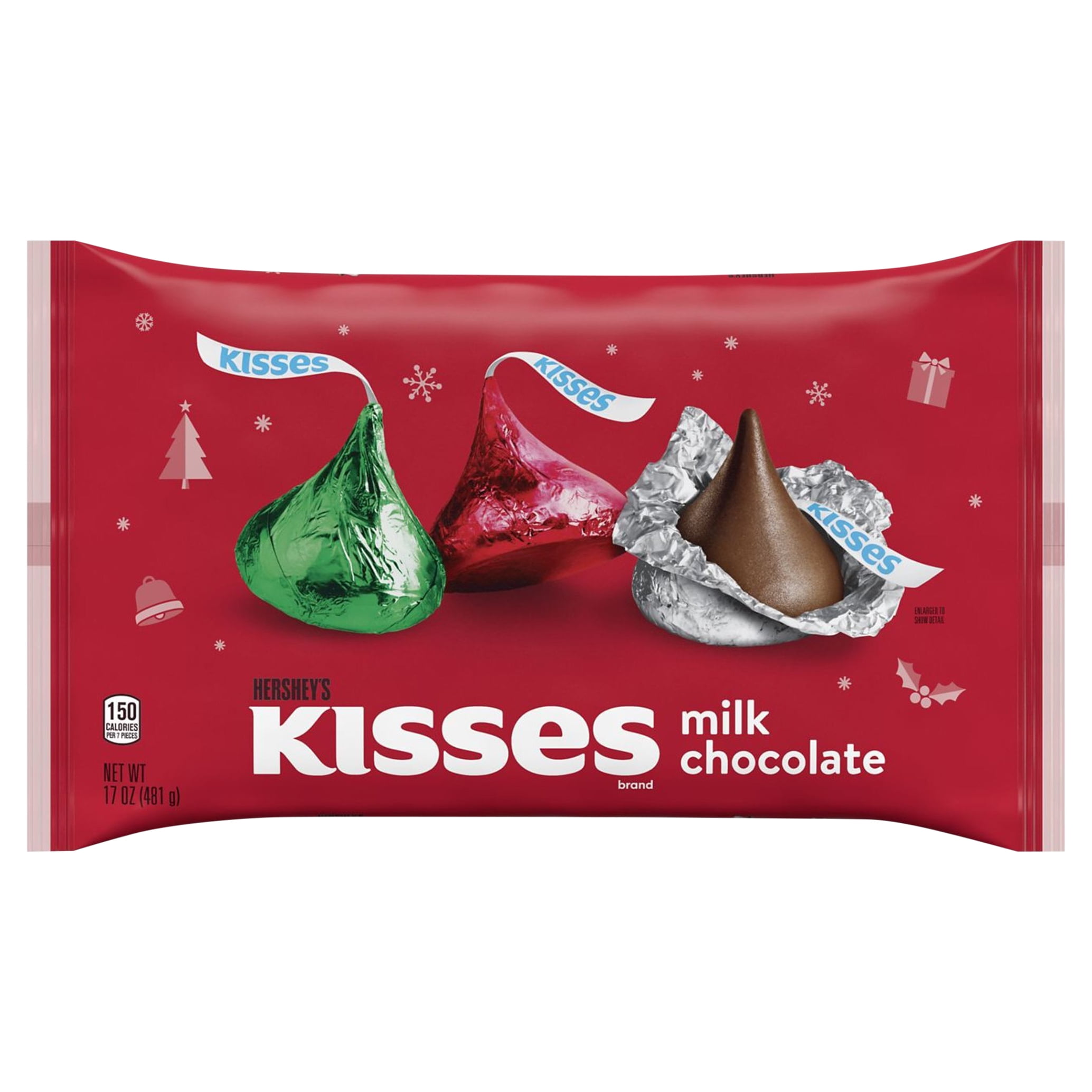 HERSHEY'S KISSES Milk Chocolate Candy 17 oz Bag - Walmart.com