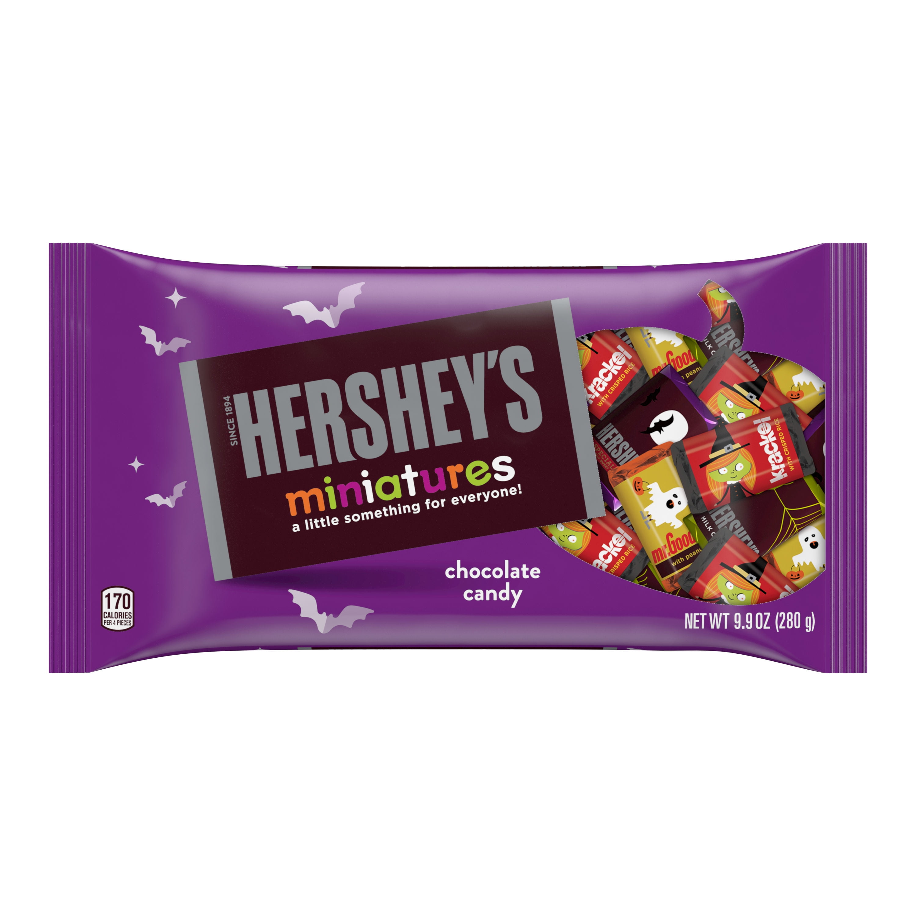 HERSHEY'S KISSES Milk Chocolate Monster, Halloween Candy Bag, 10 oz ...