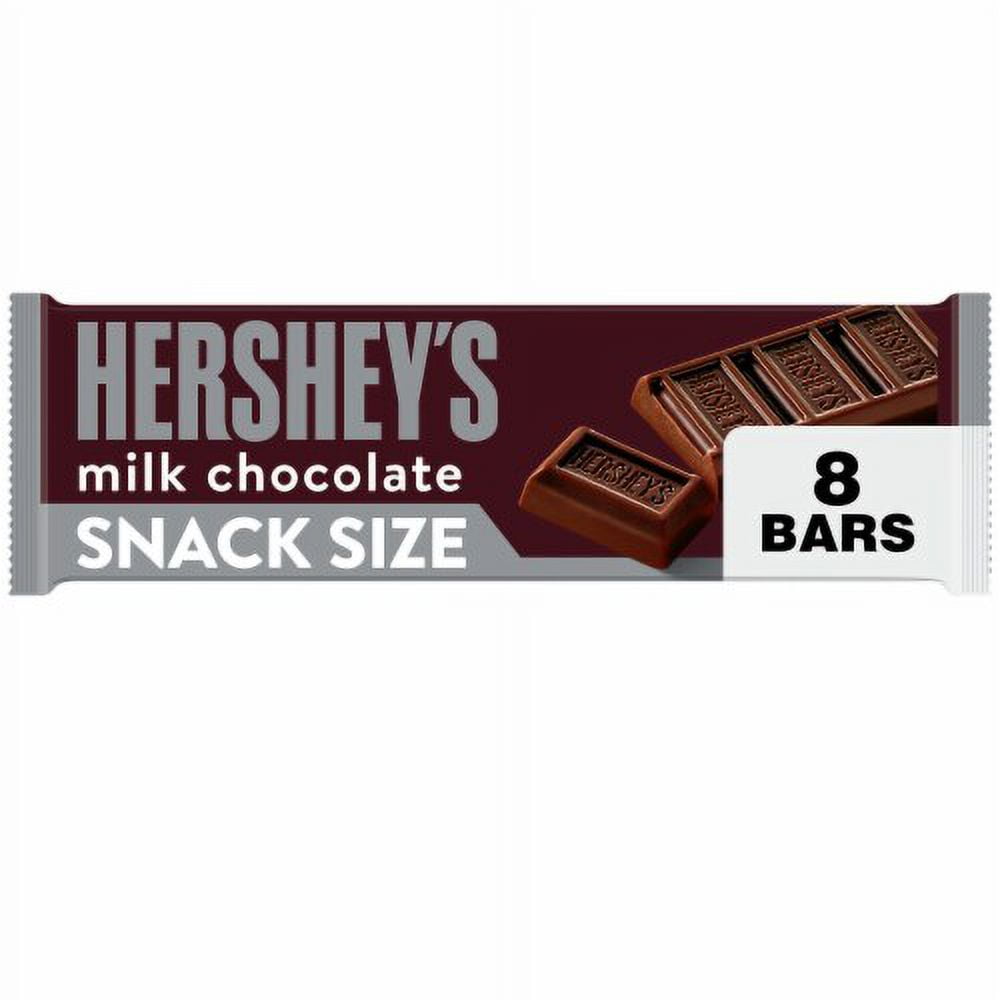 HERSHEY'S Milk Chocolate Snack Size Candy Bars 8 ct / 0.45 oz ...