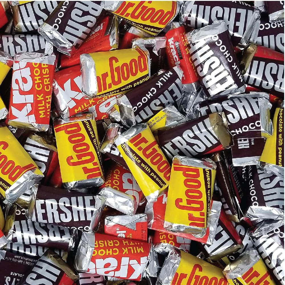 HERSHEY'S Miniatures Chocolate Bars Assortment, Bulk Pack 5 Pounds ...