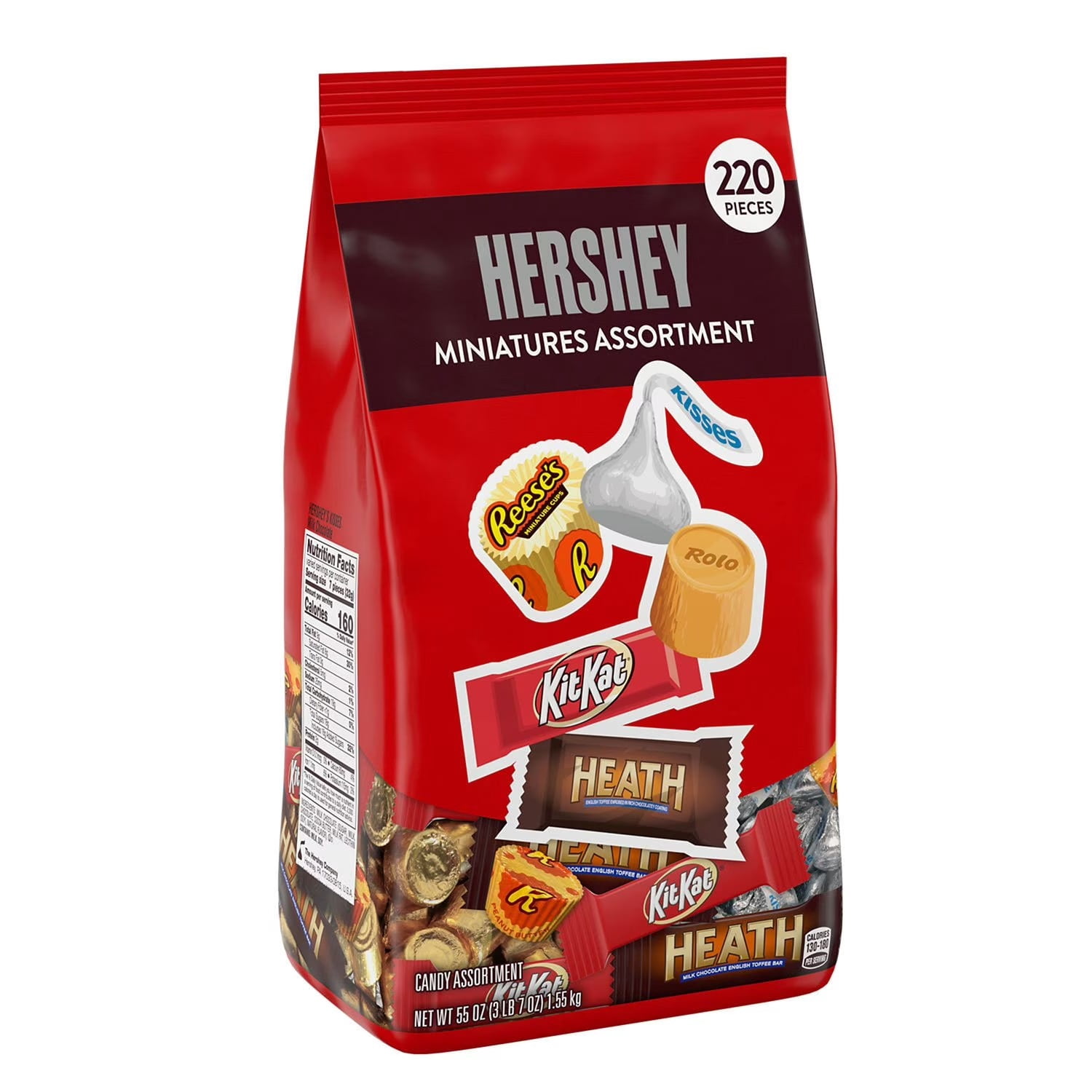 HERSHEY'S Minis Variety Pack Chocolate Candy, 220 pcs. - Walmart.com