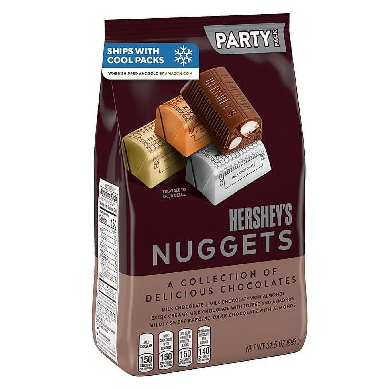 HERSHEY'S NUGGETS Assorted Chocolate Candy Party Pack, 31.5 oz ...