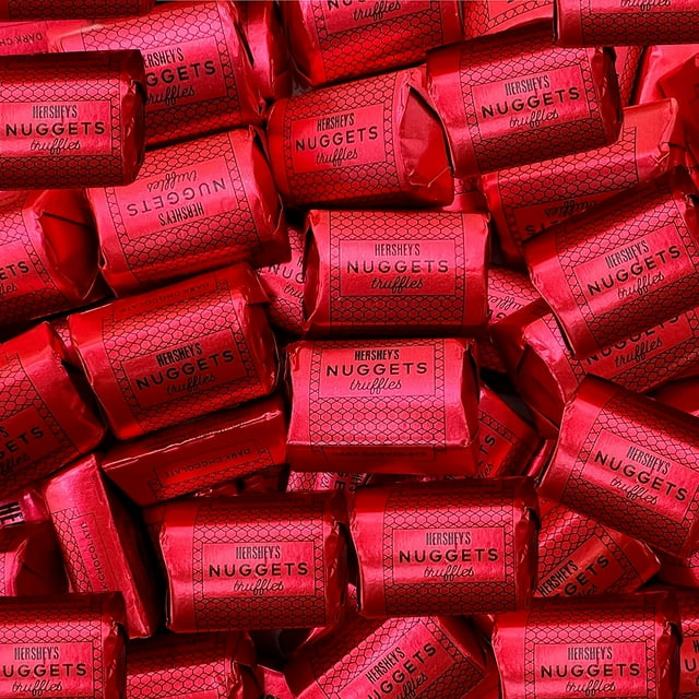 HERSHEY'S NUGGETS Bulk Pack, Dark Chocolate Truffles Candy, 2 Pounds ...