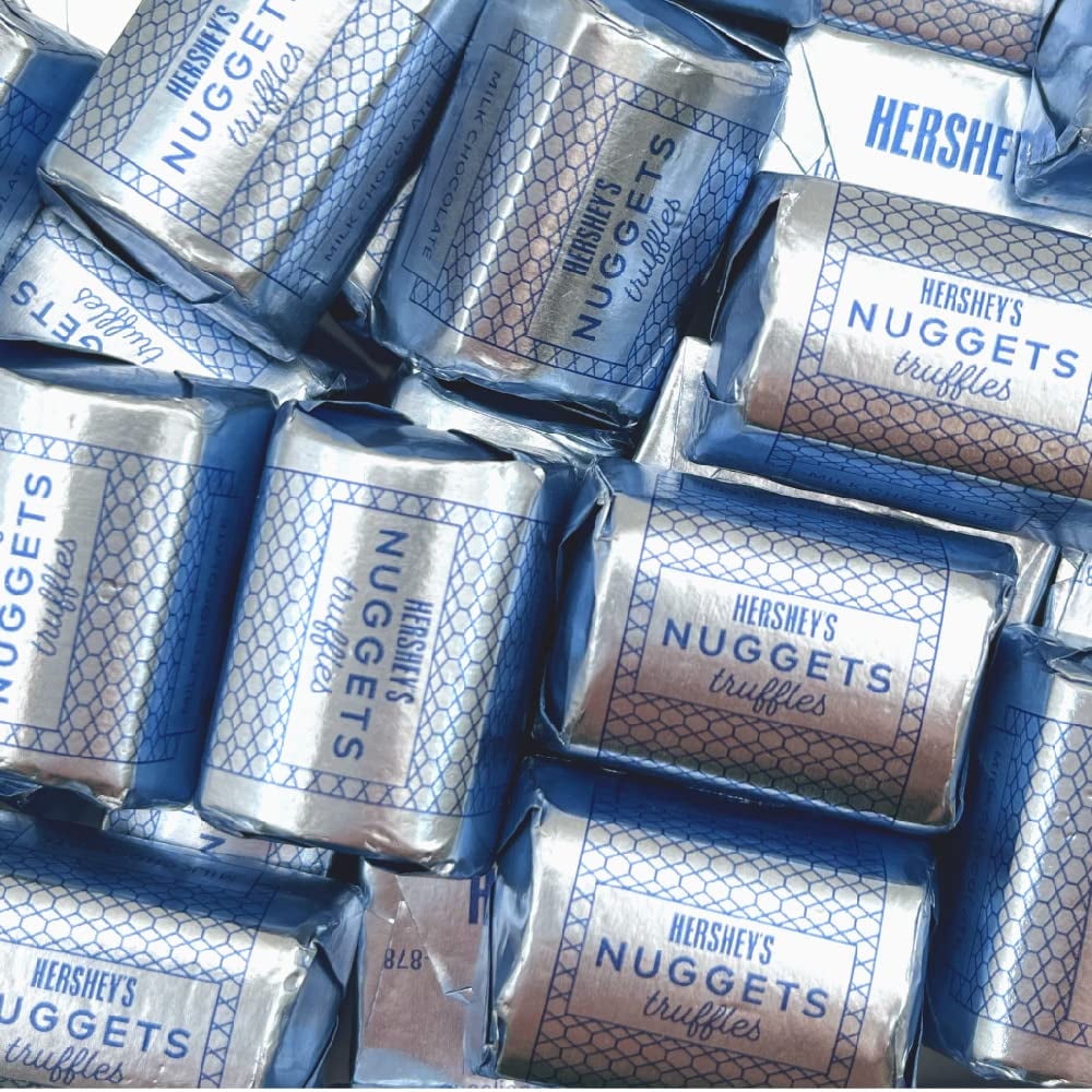 HERSHEY'S NUGGETS Milk Chocolate Truffles Candy Bars, 2 Pound Bag ...