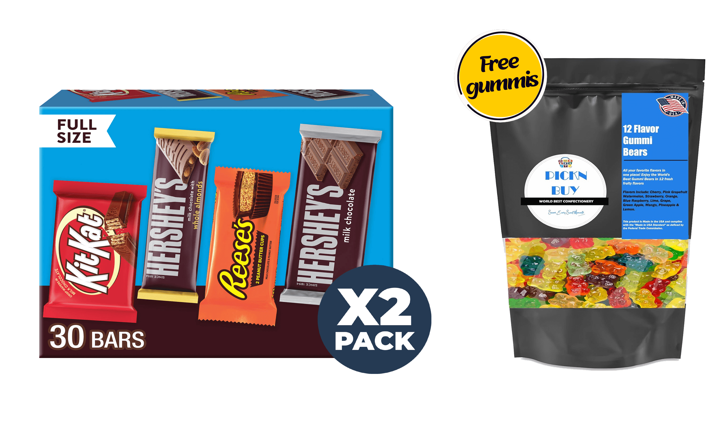 HERSHEY'S Variety Pack, Milk Chocolate Candy. - Walmart.com