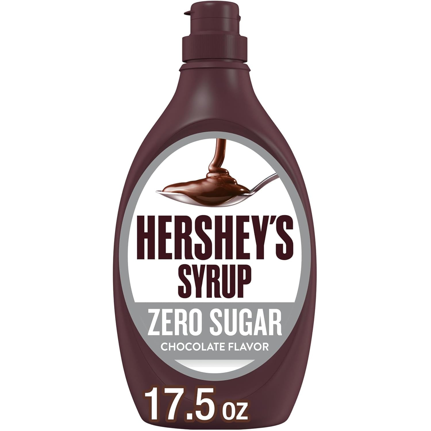 HERSHEY'S Zero Sugar Chocolate Syrup Bottle, 17.5 oz - Walmart.com