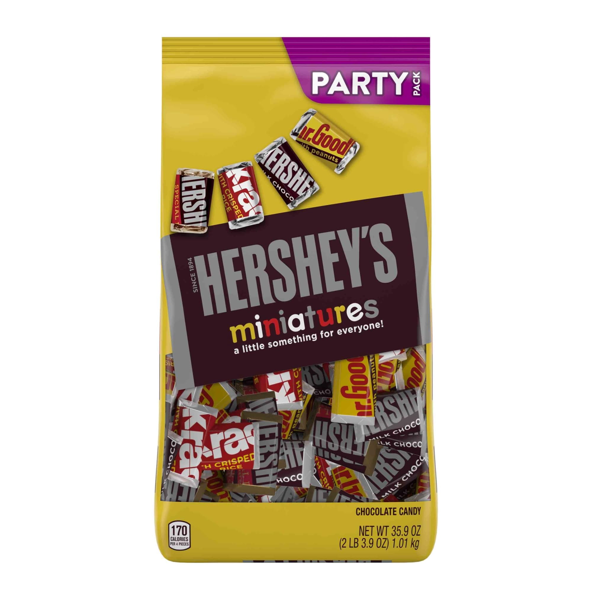 HERSHEYS Assorted Chocolate Miniatures, 35.9 Oz for Breakroom - Walmart ...