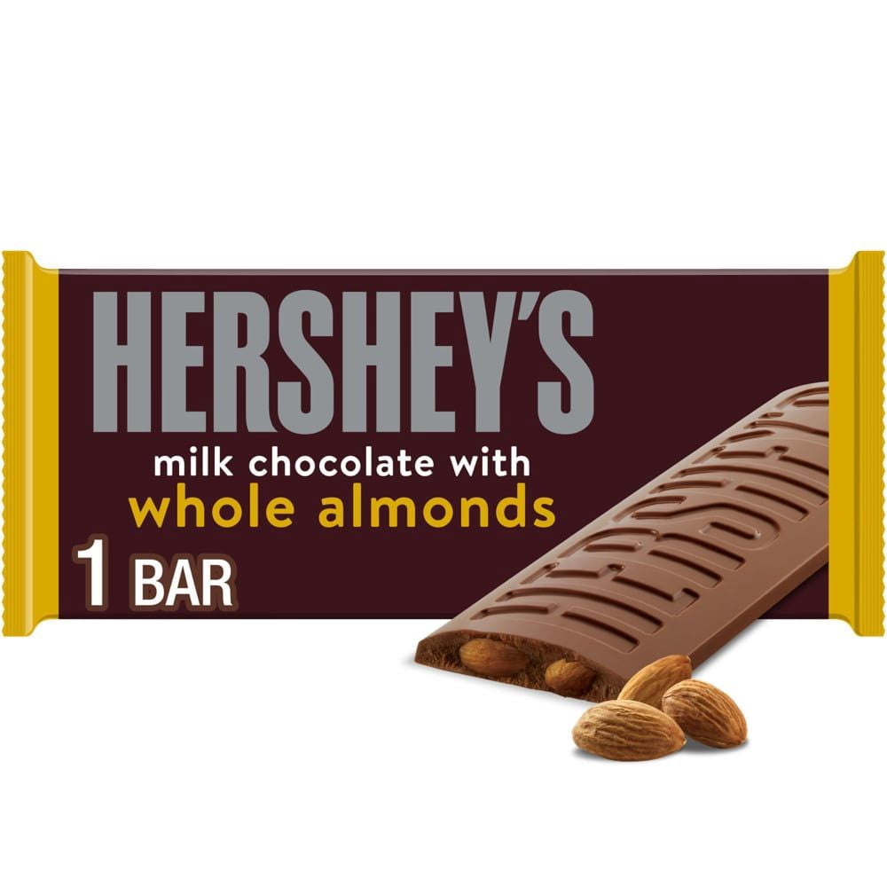 HERSHEYS Milk Chocolate with Whole Almonds Candy Bar 1.45 oz - Pack of ...