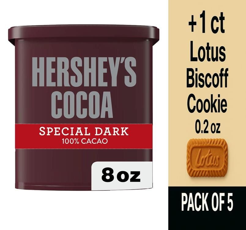 HERSHEYS SPECIAL DARK Dutched Cocoa Powder Can 1 can / 8 oz - Pack of 5 ...